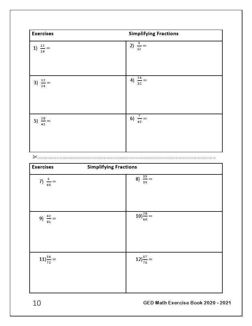 GED Math Exercise Book 2020-2021: Student Workbook and Two Full-Length ...