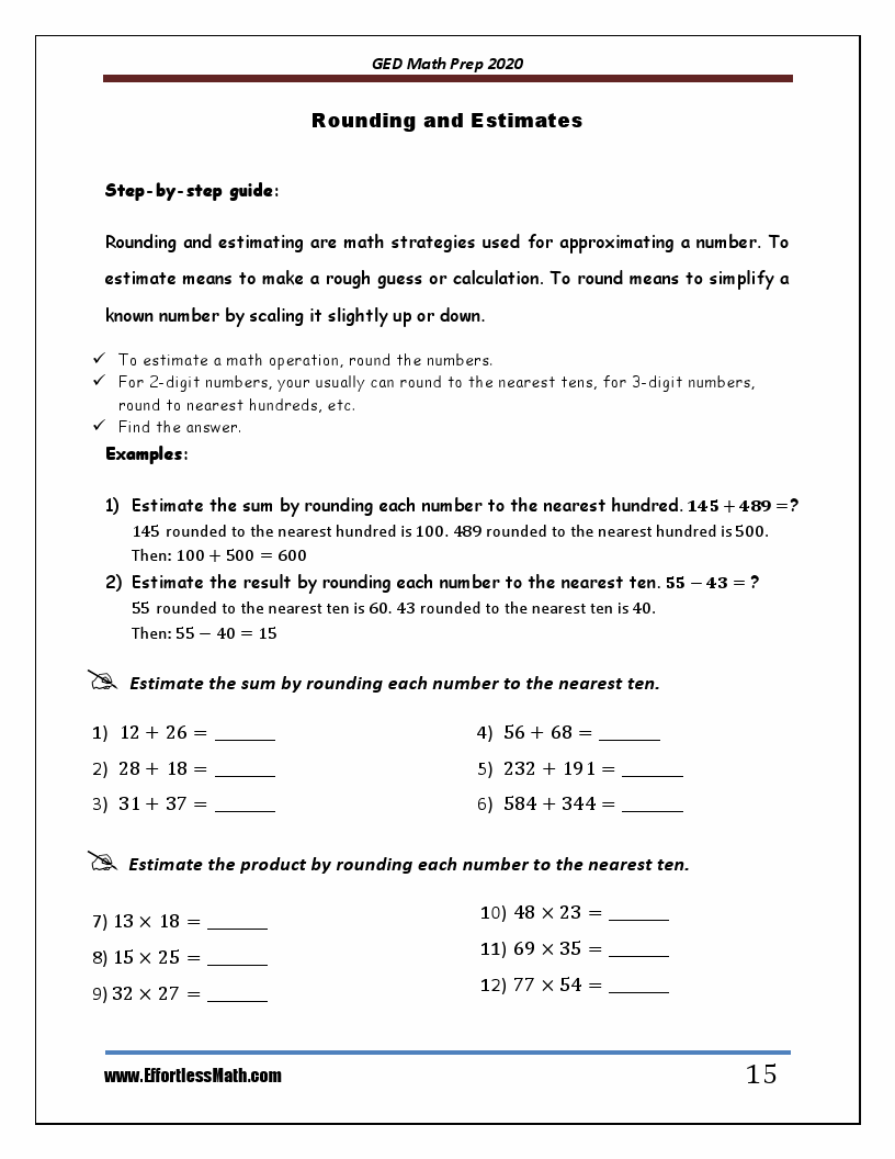 GED Math Prep 2020: A Comprehensive Review and Step-By-Step Guide to ... GED Math Prep 2020: A Comprehensive Review and Step-By-Step Guide to ...