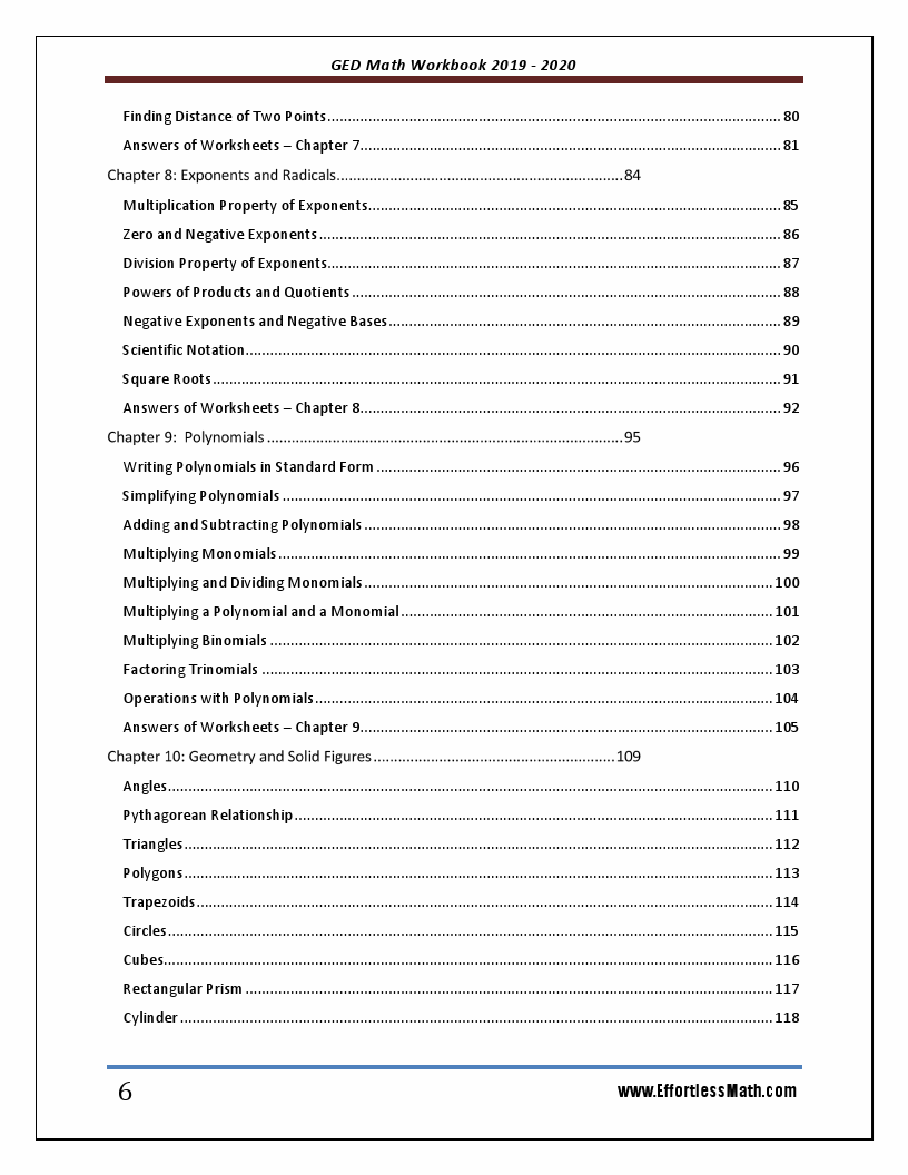 GED Math Workbook 2019 & 2020: Extra Practice for an Excellent Score ...