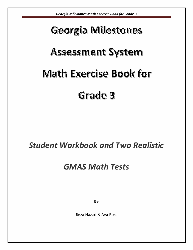 Georgia Milestones Math Exercise Book for Grade 3: Student Workbook and ...