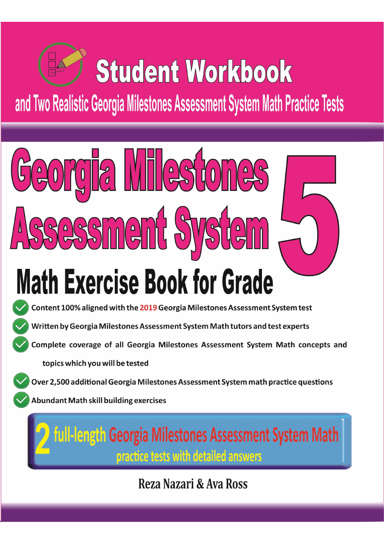 Georgia Milestones Math Exercise Book for Grade 5: Student Workbook and ...
