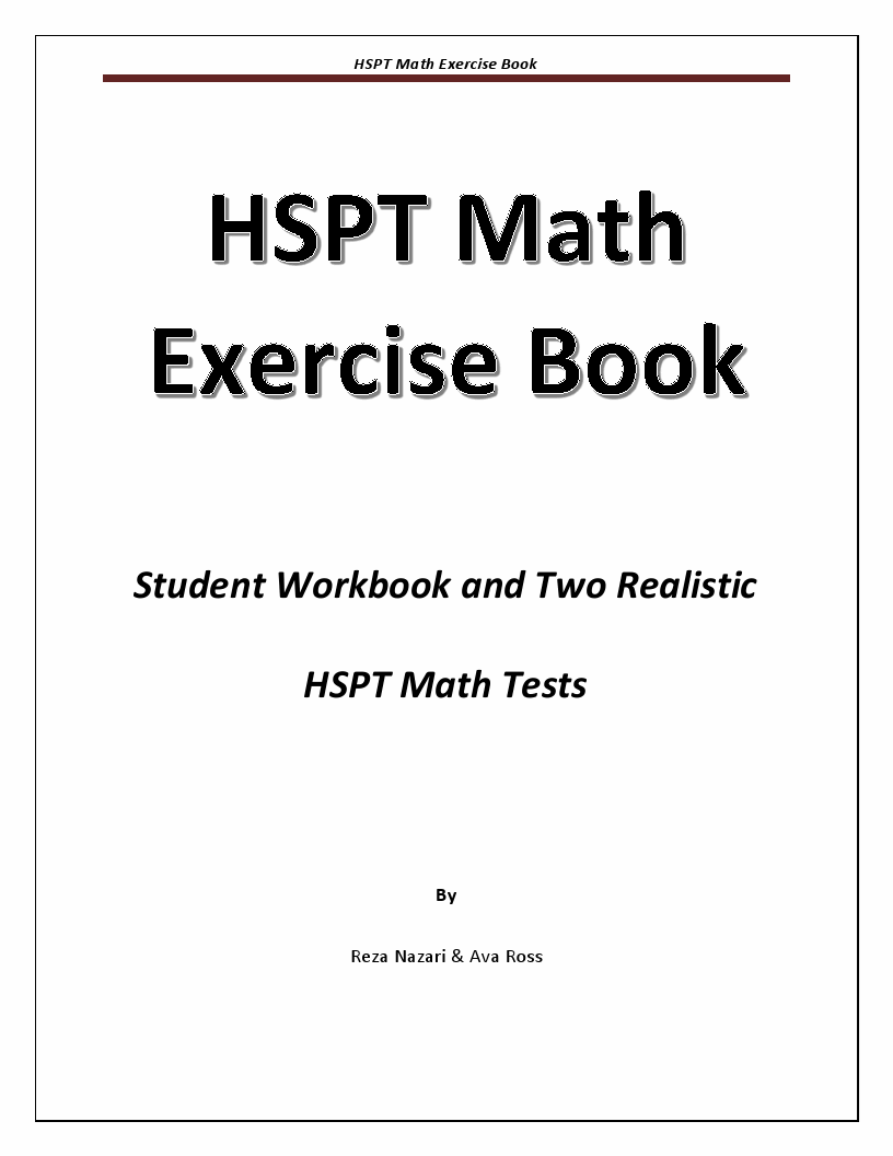 HSPT Math Exercise Book: Student Workbook and Two Realistic HSPT Math ...