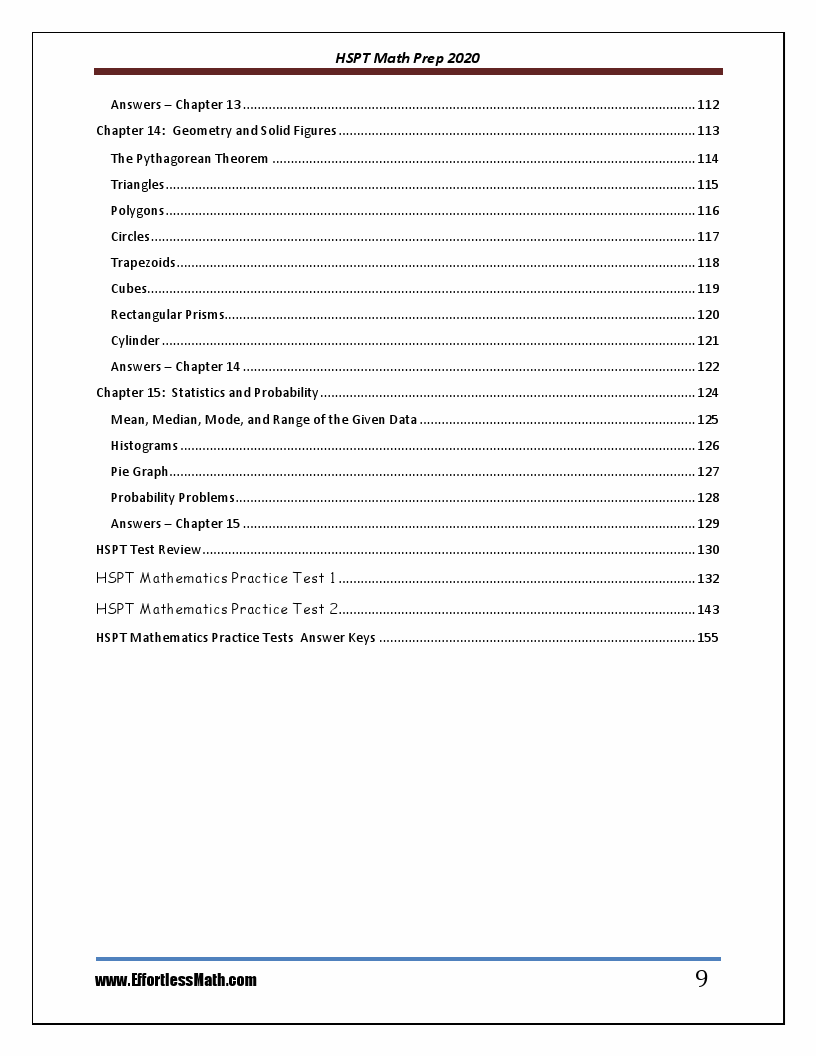 HSPT Math Prep 2020: A Comprehensive Review and Step-By-Step Guide to ...