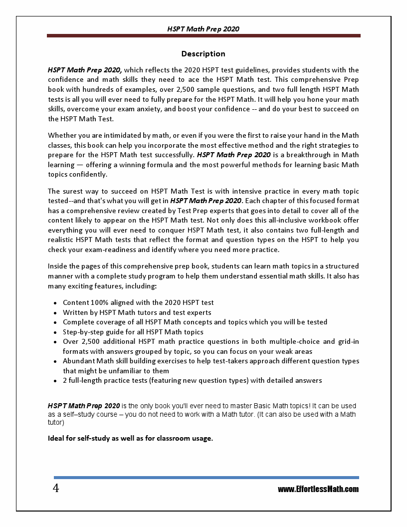 HSPT Math Prep 2020: A Comprehensive Review and Step-By-Step Guide to ...