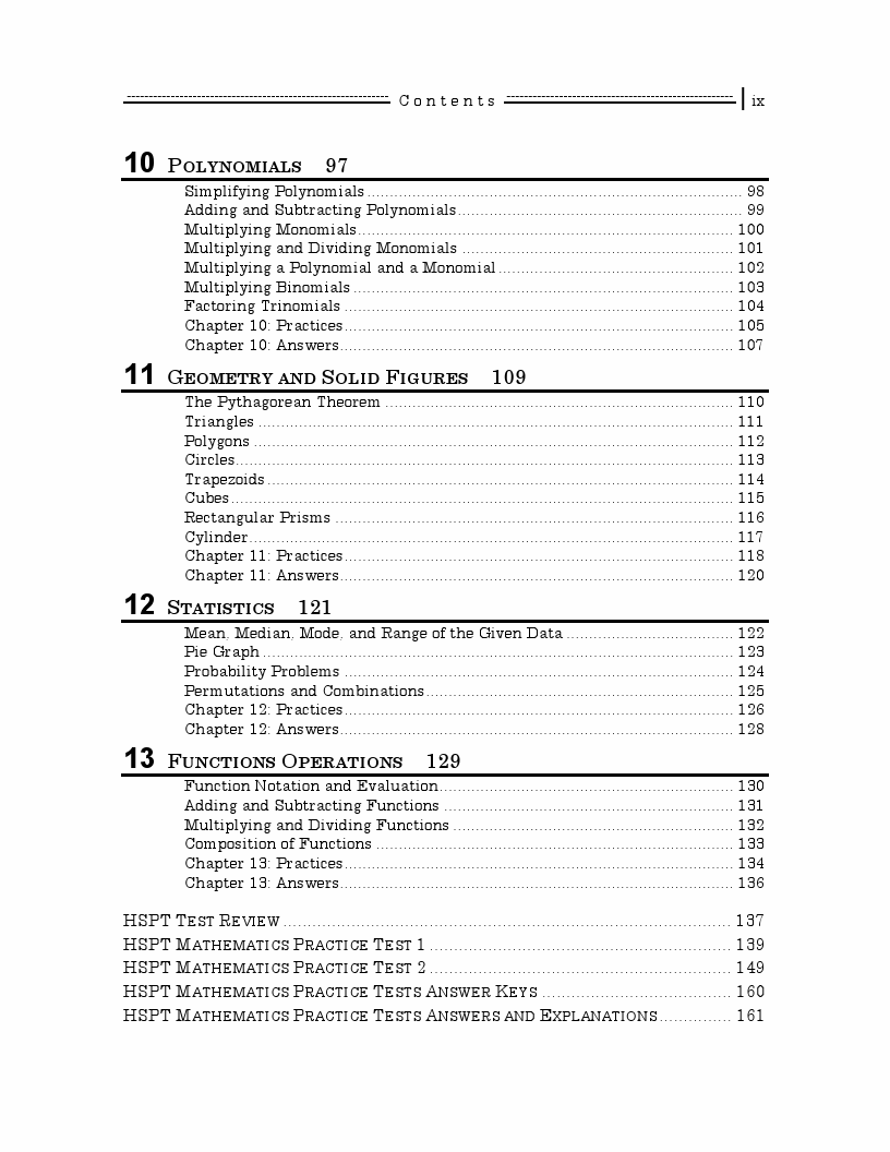 HSPT Math Tutor: Everything You Need to Help Achieve an Excellent Score ...