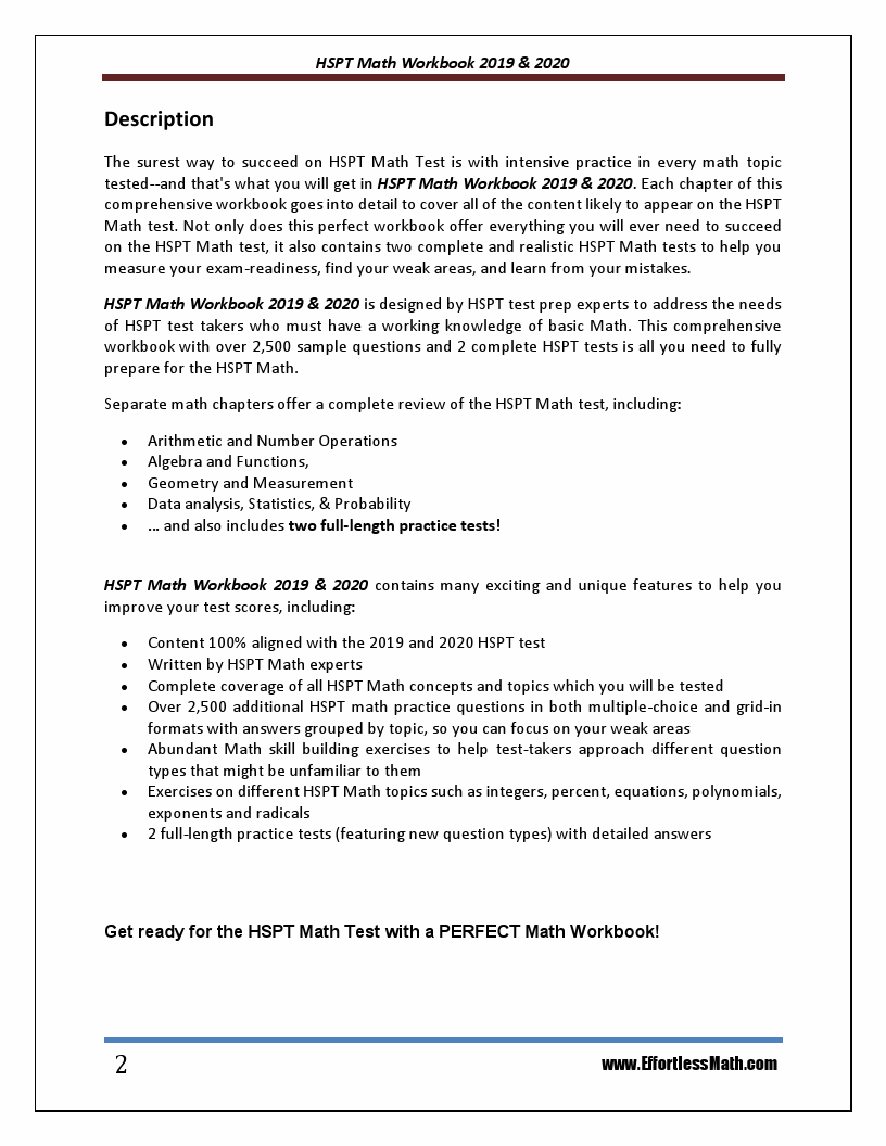 HSPT Math Workbook 2019 & 2020: Extra Practice for an Excellent Score ...
