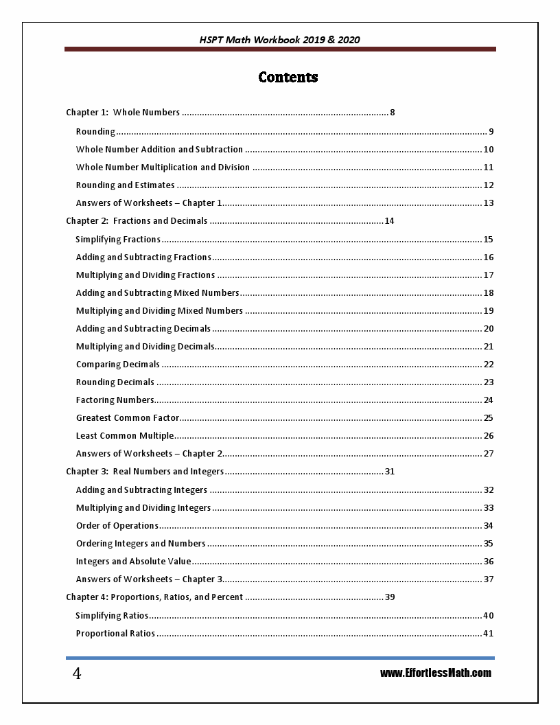 HSPT Math Workbook 2019 & 2020: Extra Practice for an Excellent Score ...