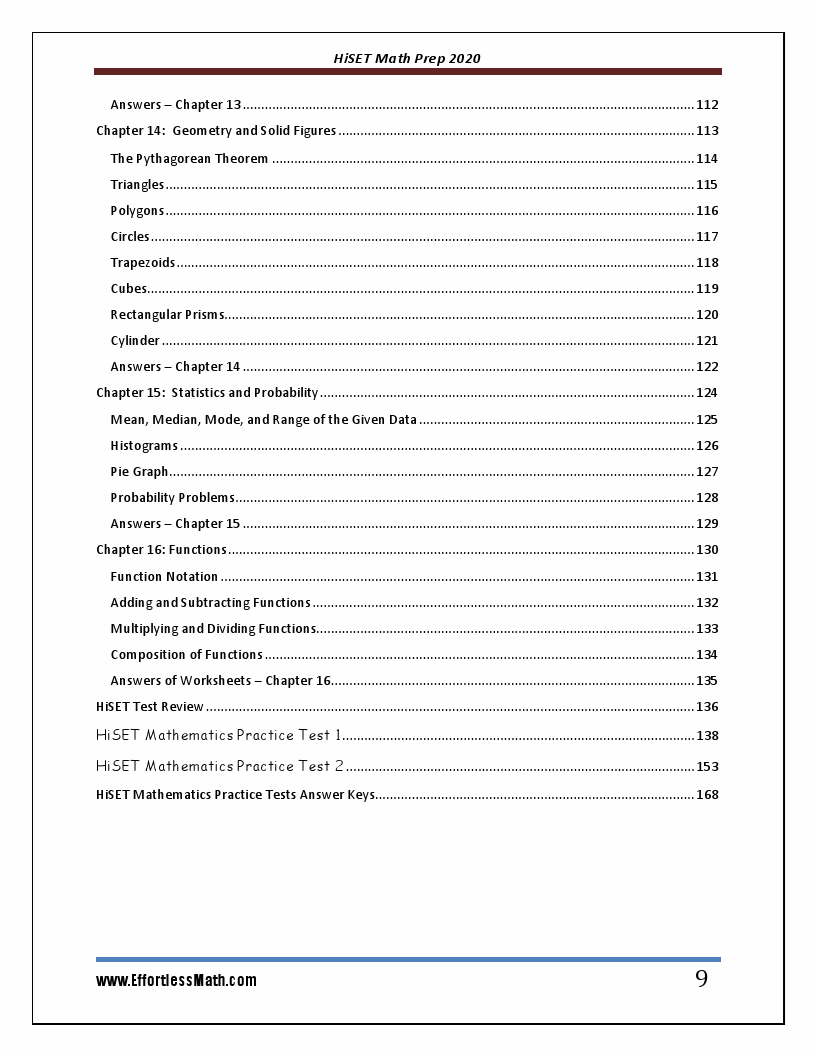 HiSET Math Prep 2020: A Comprehensive Review and Step-By-Step Guide to ... HiSET Math Prep 2020: A Comprehensive Review and Step-By-Step Guide to ...