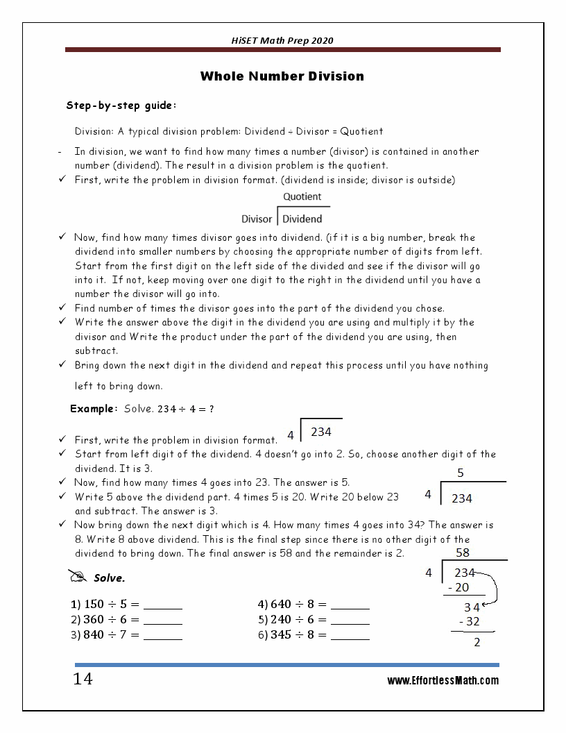 HiSET Math Prep 2020: A Comprehensive Review and Step-By-Step Guide to ... HiSET Math Prep 2020: A Comprehensive Review and Step-By-Step Guide to ...