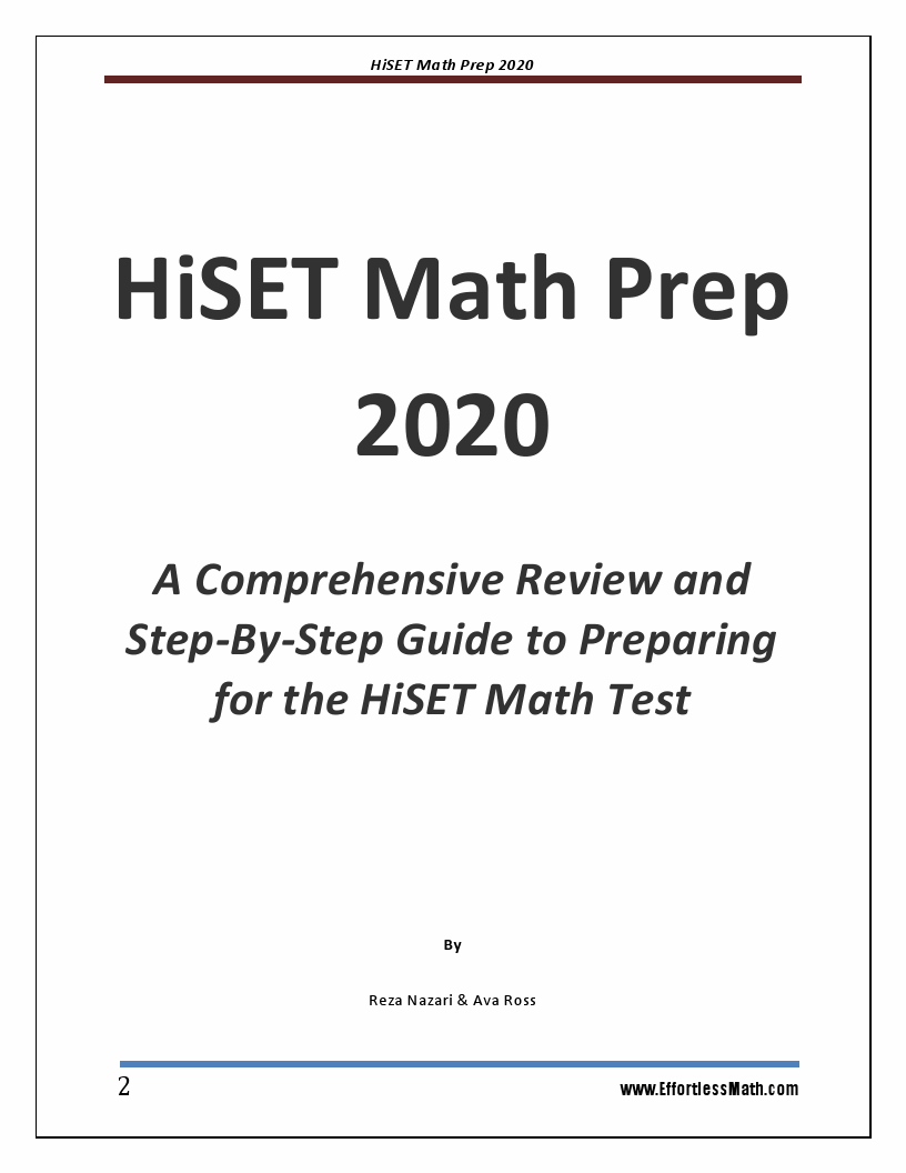 HiSET Math Prep 2020: A Comprehensive Review and Step-By-Step Guide to ... HiSET Math Prep 2020: A Comprehensive Review and Step-By-Step Guide to ...