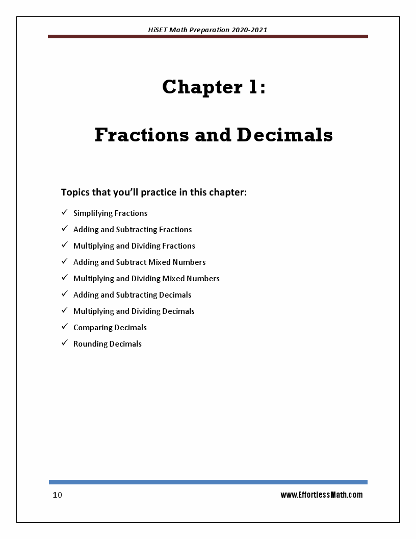 HiSET Math Preparation 2020 – 2021: HiSET Math Workbook + 2 Full-Length ...