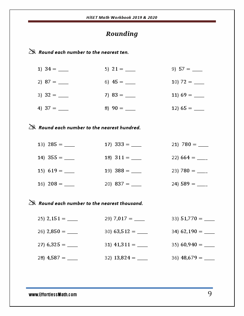 HiSET Math Workbook 2019 & 2020: Extra Practice for an Excellent Score ...