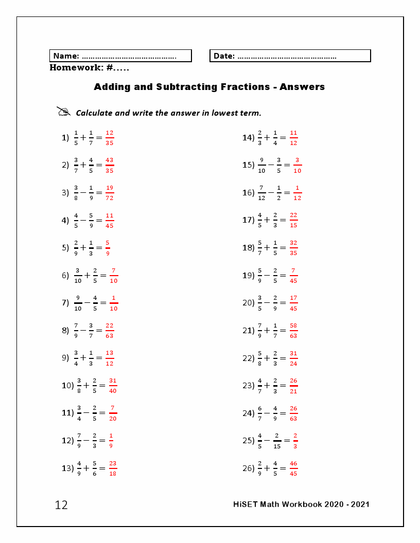 HiSET Math Workbook 2020 – 2021: The Most Comprehensive Review for the ...