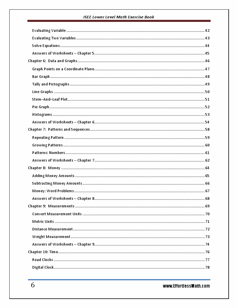 ISEE Lower Level Math Exercise Book: Student Workbook and Two Realistic ...
