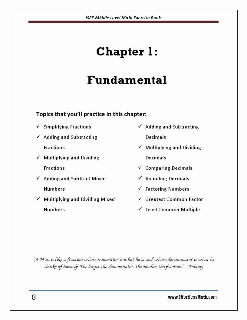 ISEE Middle Level Math Exercise Book: Student Workbook and Two ...