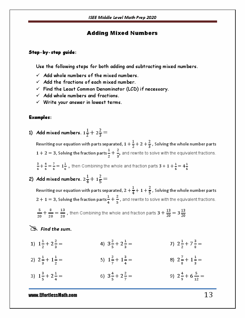 ISEE Middle Level Math Prep 2020: A Comprehensive Review and Step-By ...