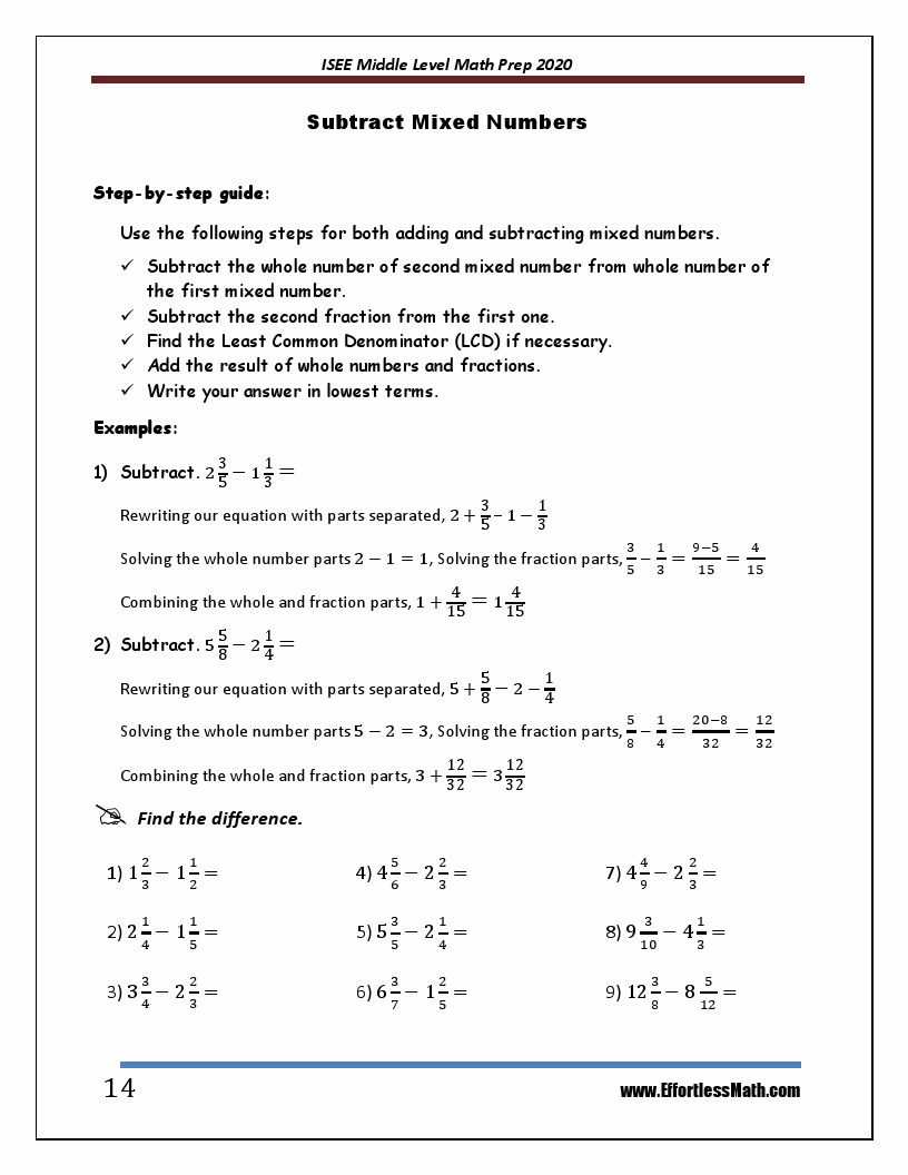 ISEE Middle Level Math Prep 2020: A Comprehensive Review and Step-By ...