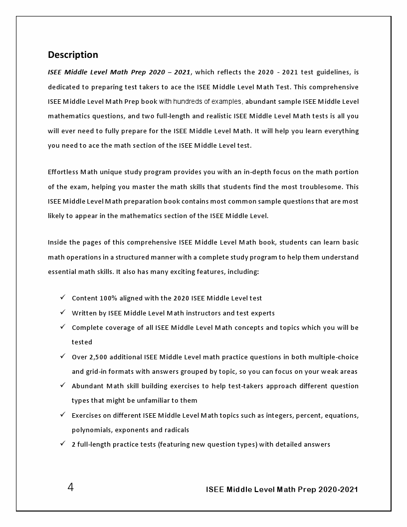 ISEE Middle Level Math Prep 2020-2021: The Most Comprehensive Review ...