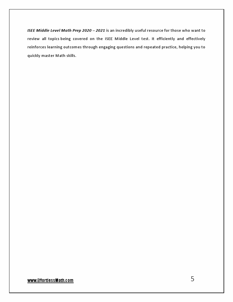 ISEE Middle Level Math Prep 2020-2021: The Most Comprehensive Review ...