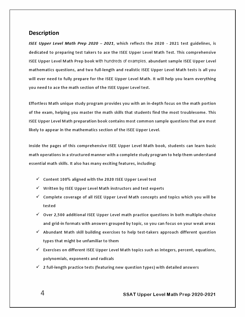 ISEE Upper Level Math Prep 2020-2021: The Most Comprehensive Review and ...