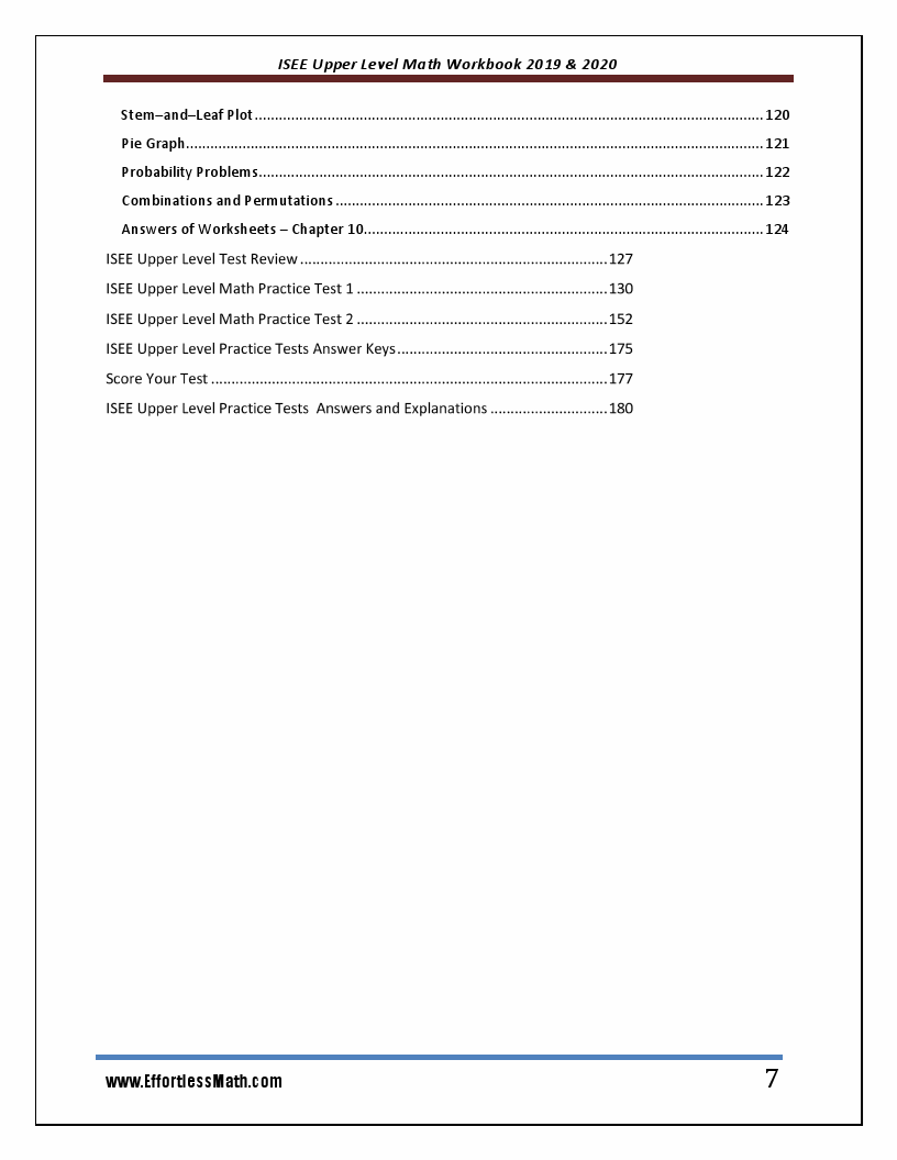 ISEE Upper Level Math Workbook 2019 & 2020: Extra Practice for an ...