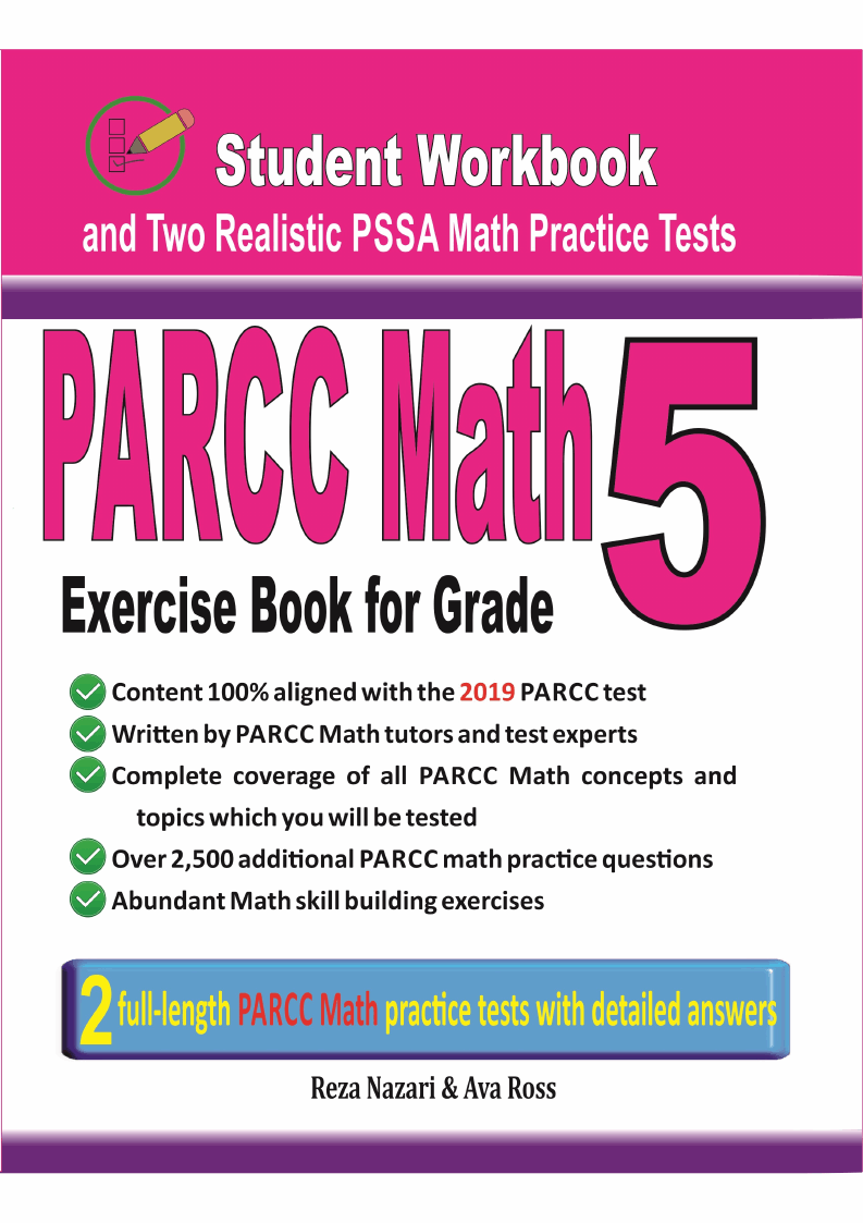 PARCC Math Exercise Book for Grade 5: Student Workbook and Two ...