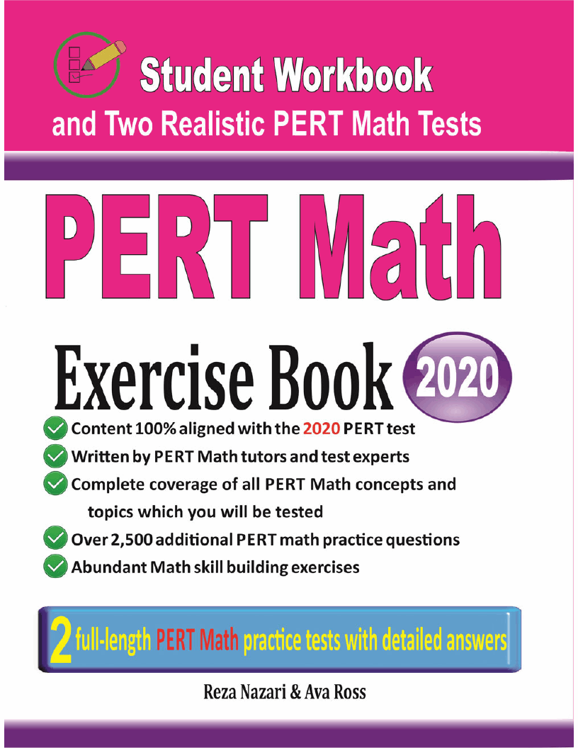 PERT Math Exercise Book: Workbook and Two | Effortless Math