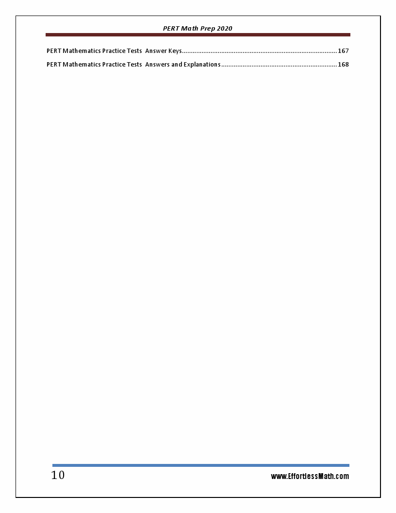 PERT Math Prep 2020: A Comprehensive Review and Step-By-Step Guide to ...
