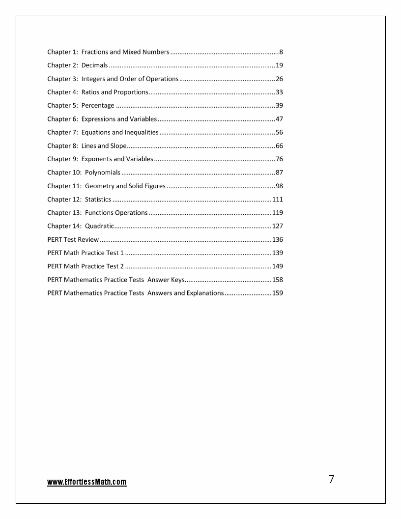 PERT Math Prep 2020-2021: The Most Comprehensive Review and Ultimate ...