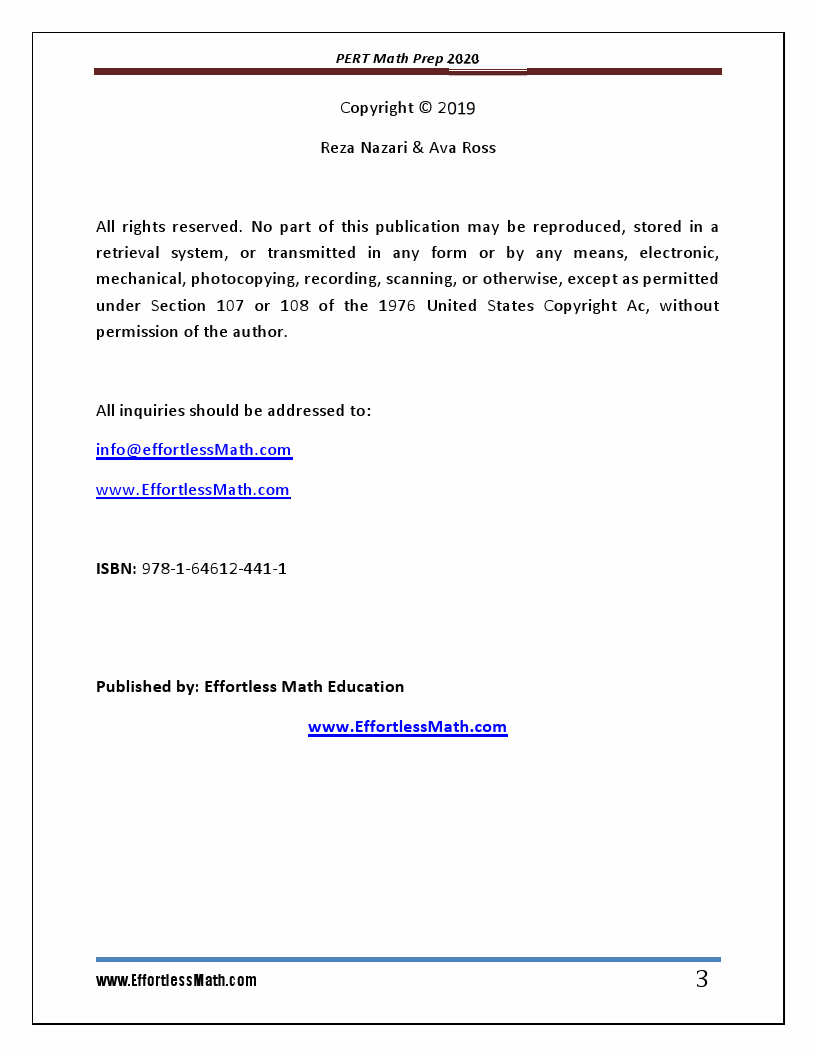 PERT Math Prep 2020: A Comprehensive Review and Step-By-Step Guide to ...