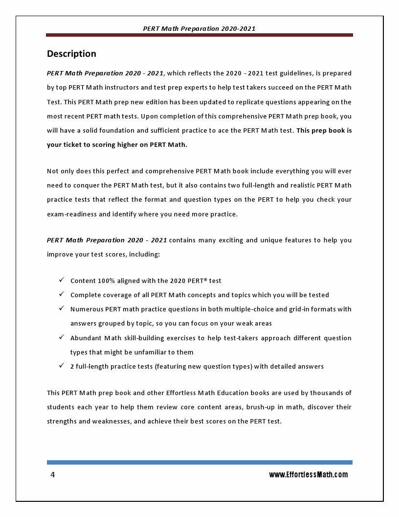 PERT Math Preparation 2020 – 2021: PERT Math Preparation 2020 – 2021 ...