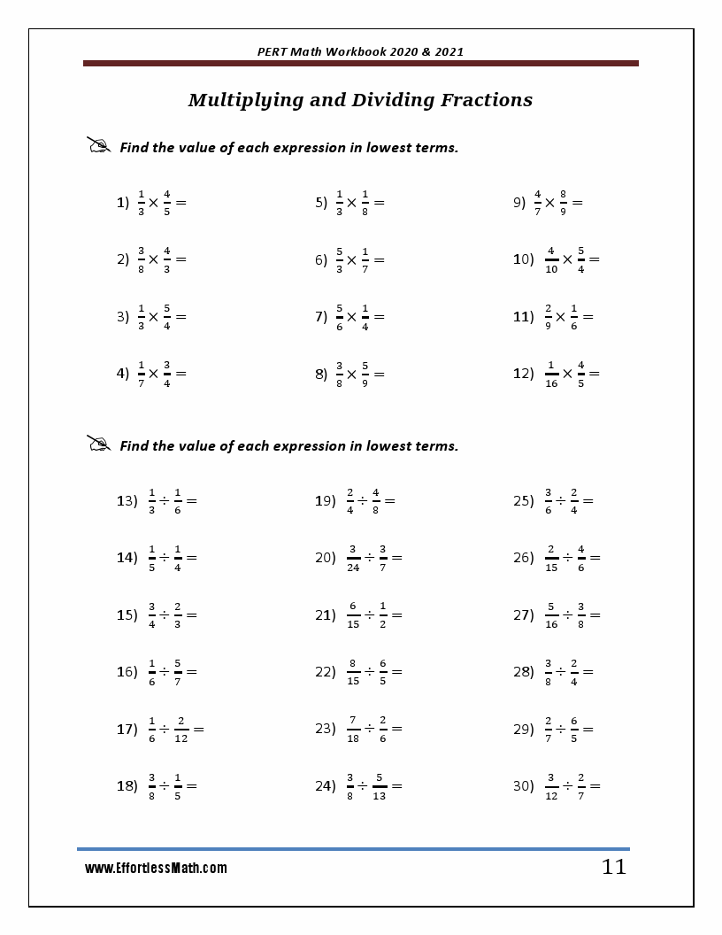 PERT Math Workbook 2020 & 2021: Extra Practice for an Excellent Score ...