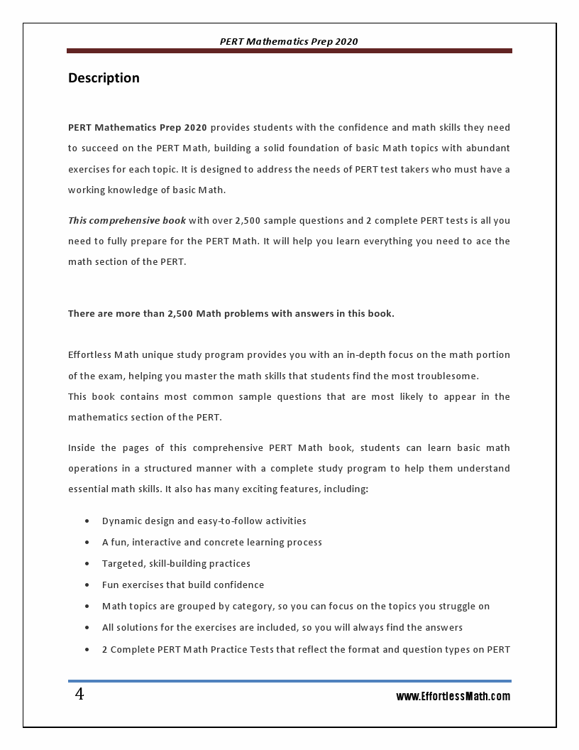 PERT Mathematics Prep 2020: A Comprehensive Review and Ultimate Guide ...