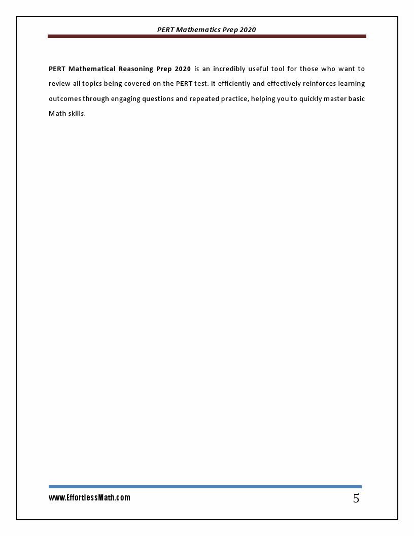 PERT Mathematics Prep 2020: A Comprehensive Review and Ultimate Guide ...