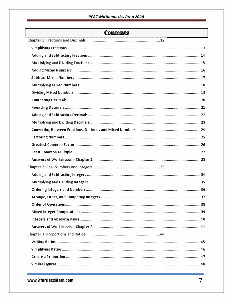 PERT Mathematics Prep 2020: A Comprehensive Review and Ultimate Guide ...