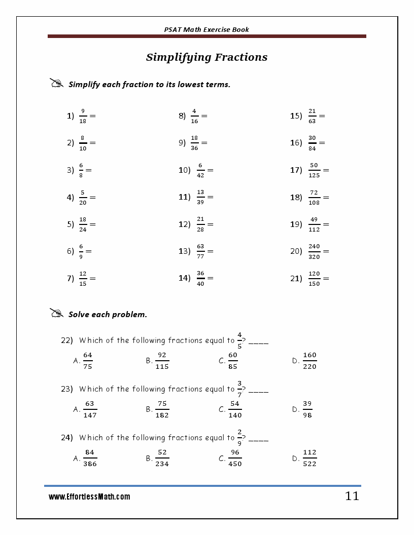 Psat Math Exercise Book Student Workbook And Two Realistic Psat Math