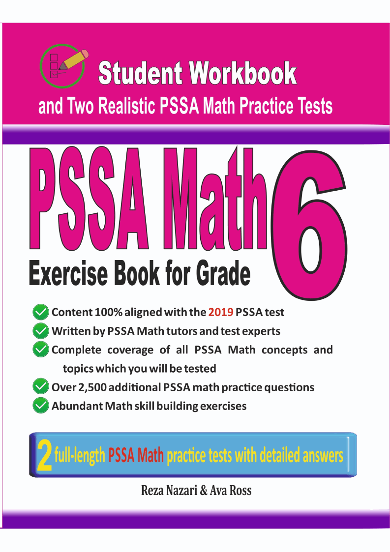 PSSA Math Exercise Book for Grade 6: Student Workbook and Two Realistic ...
