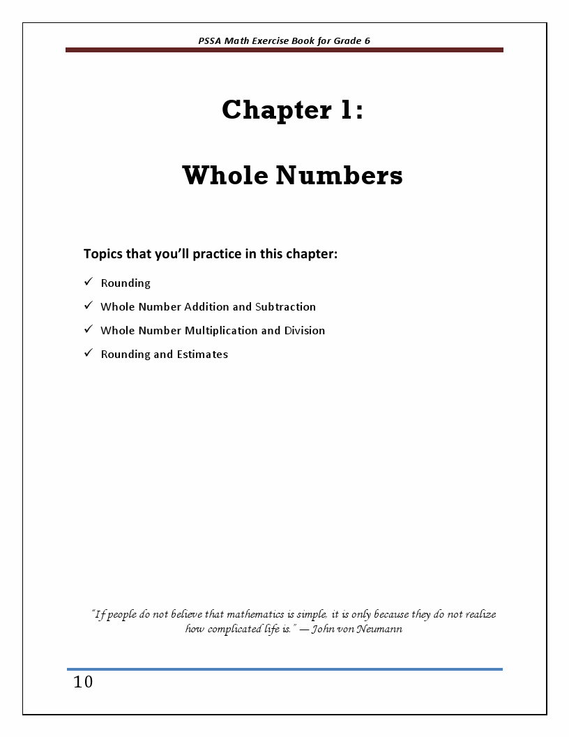 PSSA Math Exercise Book for Grade 6: Student Workbook and Two Realistic ...