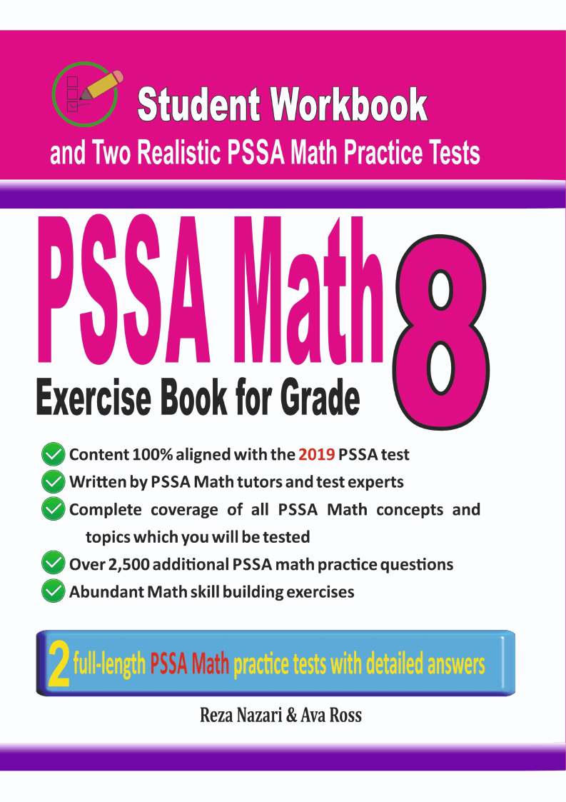 PSSA Math Exercise Book for Grade 8: Student Workbook and Two Realistic ...