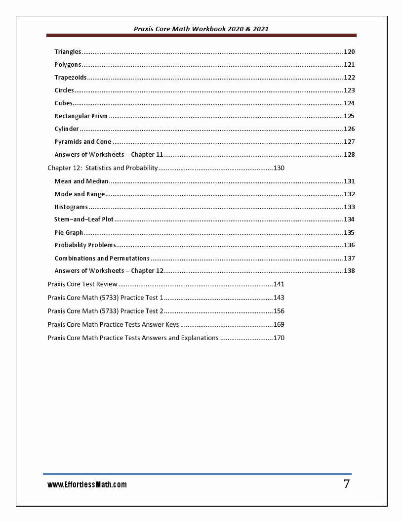 Praxis Core Math Workbook 2020 & 2021: Extra Practice for an Excellent ... Praxis Core Math Workbook 2020 & 2021: Extra Practice for an Excellent ...