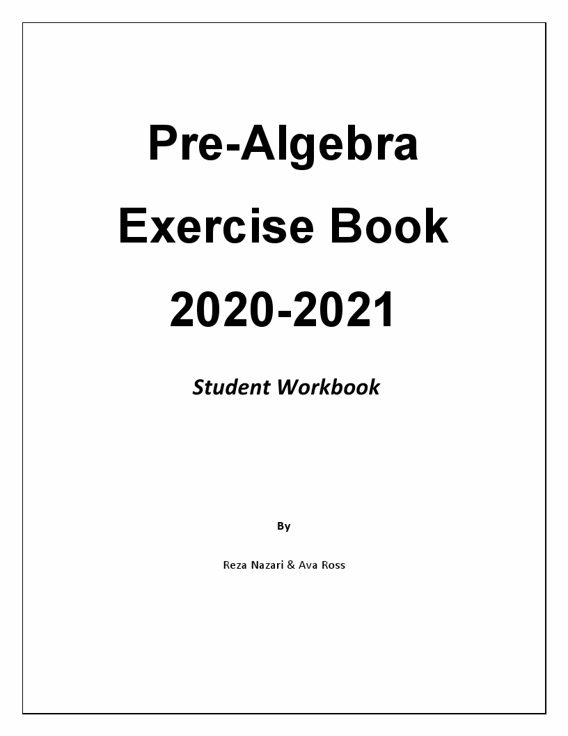 Pre-Algebra Exercise Book 2020-2021: Student Workbook - Effortless Math ...