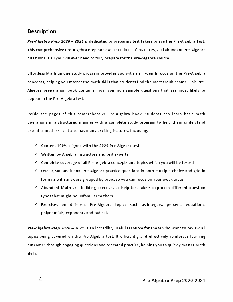 Pre-Algebra Prep 2020-2021: The Most Comprehensive Review and Ultimate ...