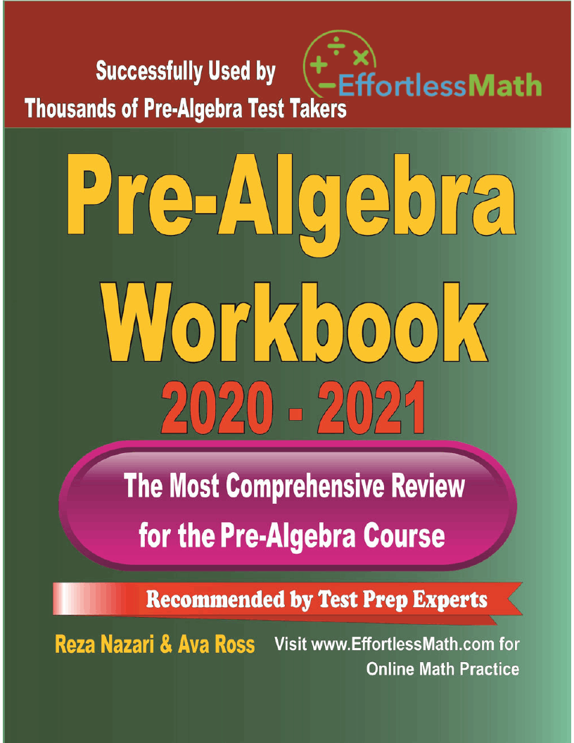 Pre Algebra Workbook 2020 2021 The Most Comprehensive Review For The pre-algebra-workbook-2020-2021-the-most-comprehensive-review-for-the