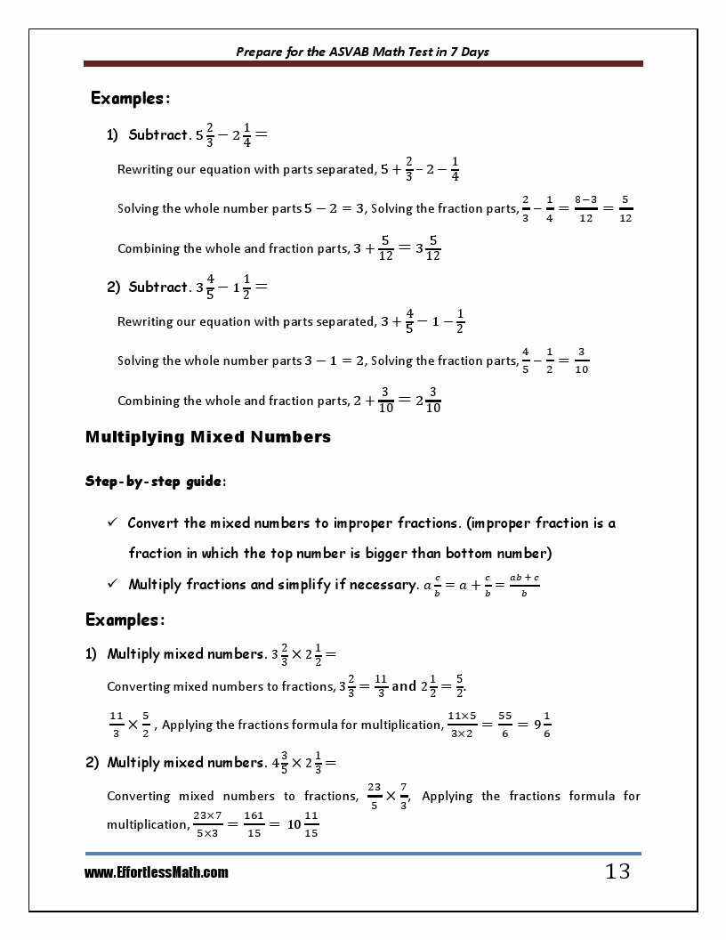 Prepare for the AFOQT Math Test in 7 Days: A Quick Study Guide with Two ...