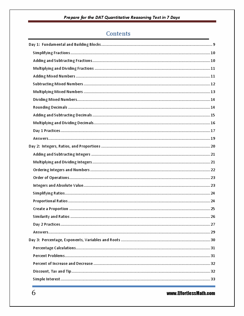 Prepare for the DAT Quantitative Reasoning Test in 7 Days: A Quick ...