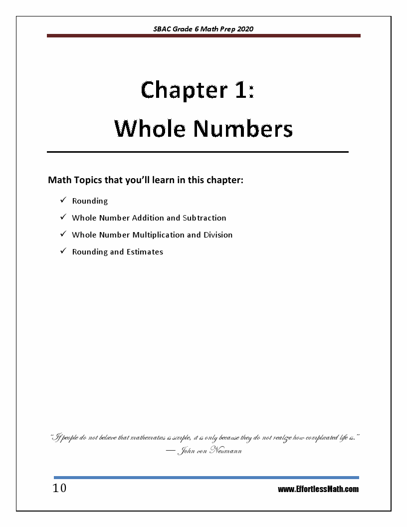 SBAC Grade 6 Math Prep 2020: A Comprehensive Review and Step-By-Step ...