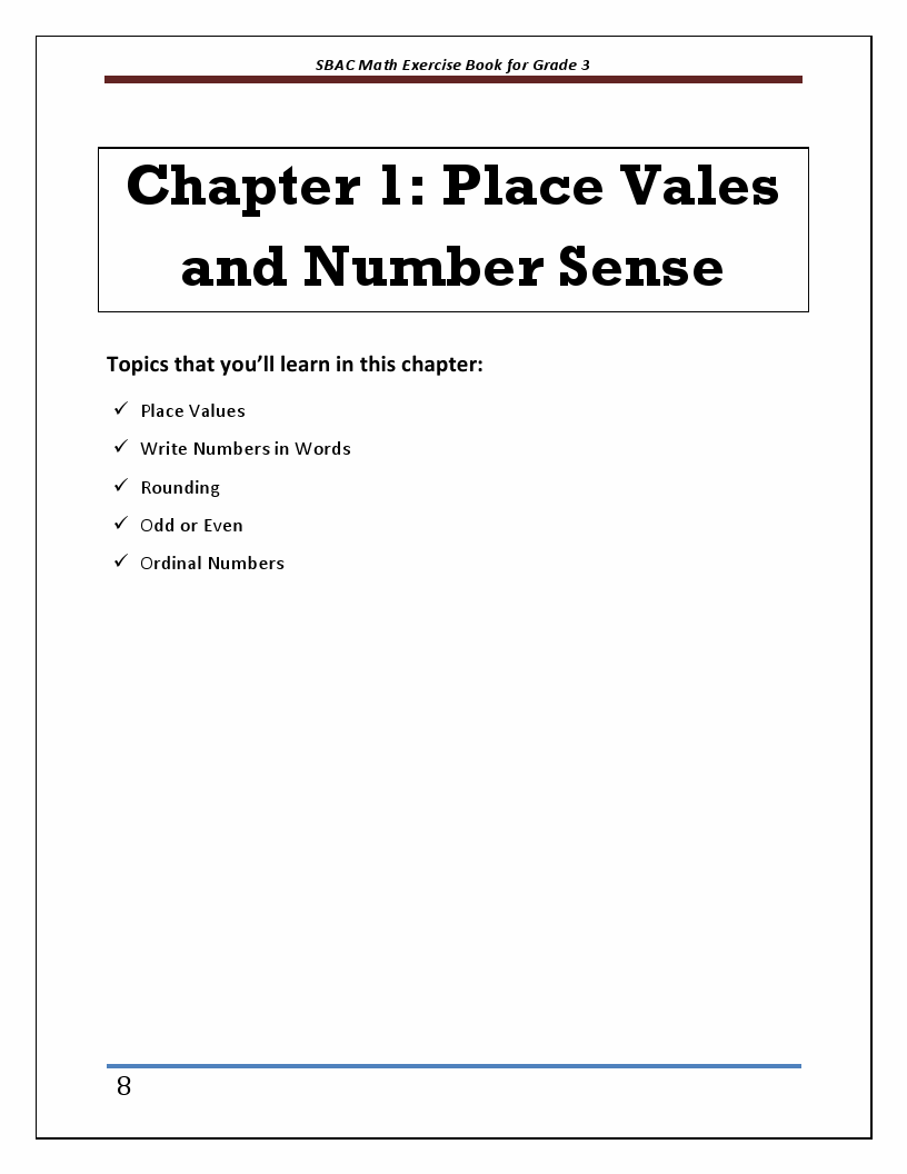 SBAC Math Exercise Book for Grade 3: Student Workbook and Two Realistic ...