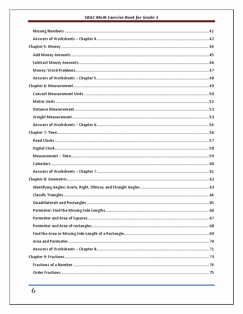 SBAC Math Exercise Book for Grade 3: Student Workbook and Two Realistic ...
