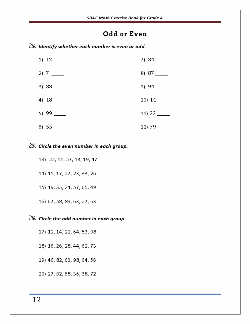SBAC Math Exercise Book for Grade 4: Student Workbook and Two Realistic ...