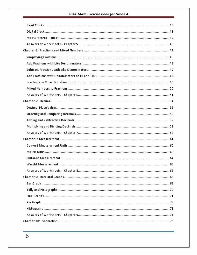 SBAC Math Exercise Book for Grade 4: Student Workbook and Two Realistic ...